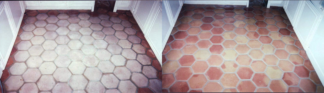 Tile Refinishing Photo | Restored Tile Photo | Mexican Tile Restoration
