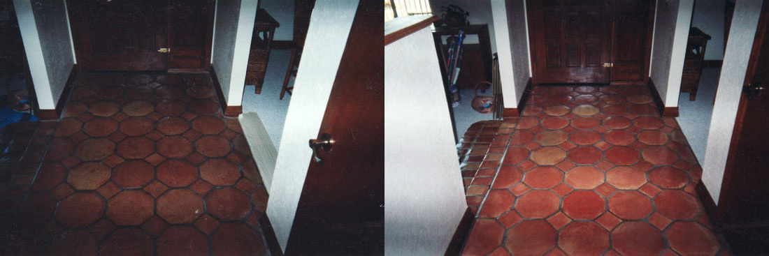 Tile Refinishing Photo | Restored Tile Photo | Mexican Tile Restoration