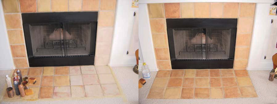 Tile Refinishing Photo | Restored Tile Photo | Mexican Tile Restoration