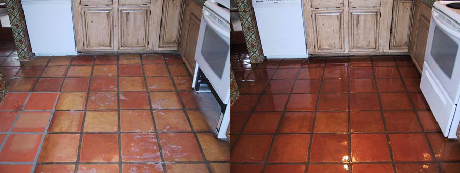 Tile Refinishing Photo | Restored Tile Photo | Mexican Tile Restoration