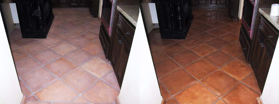 Tile Refinishing Photo | Restored Tile Photo | Mexican Tile Restoration