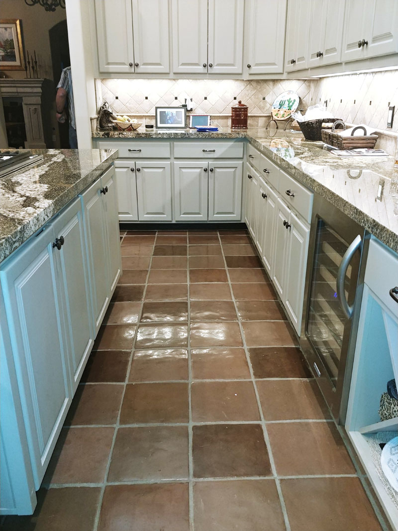 Tile Refinishing Photo | Restored Tile Photo | Mexican Tile Restoration